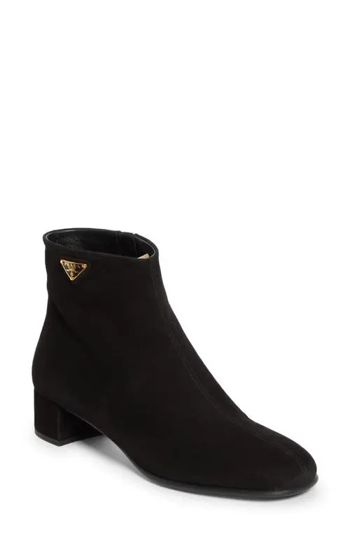 Prada Block Heel Bootie - Nero