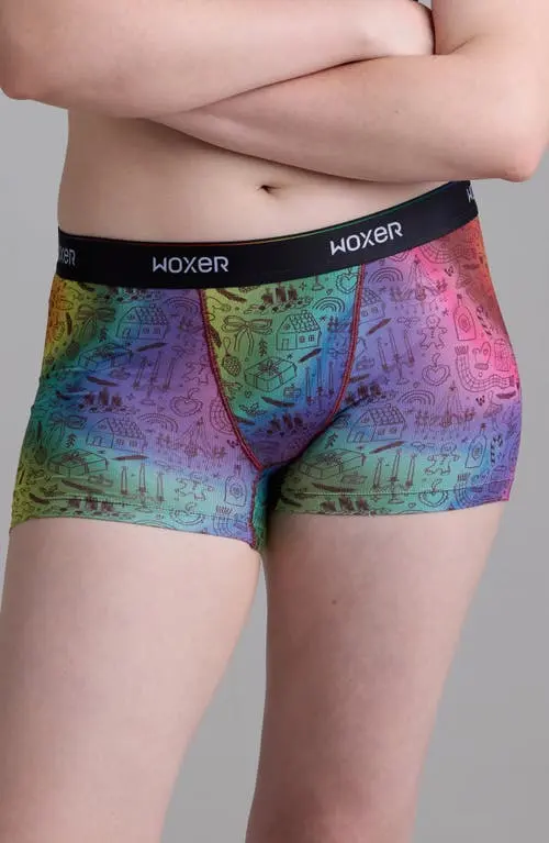 WOXER Star Ultrasoft 3-inch Boxer Briefs - Festive Flare