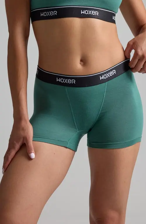 WOXER Star Ultrasoft 3-inch Boxer Briefs - Jade