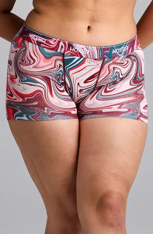 WOXER Star Ultrasoft 3-inch Boxer Briefs - Peppermint Swirl