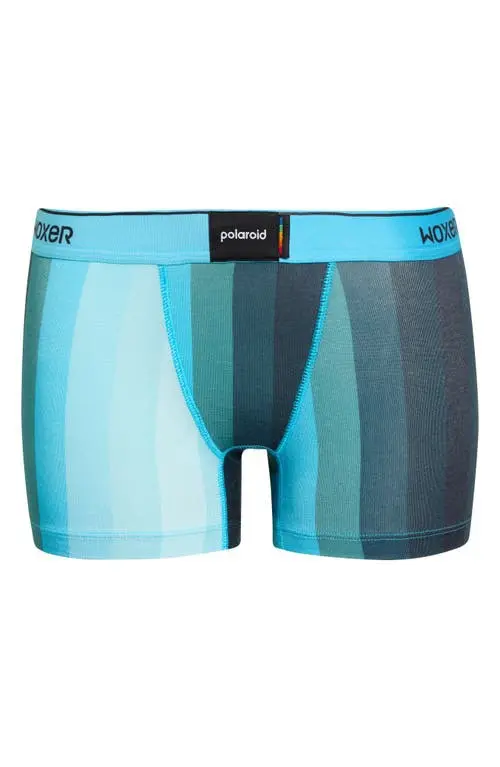 WOXER Star Ultrasoft 3-inch Boxer Briefs - Reclaimed Blue Stripe