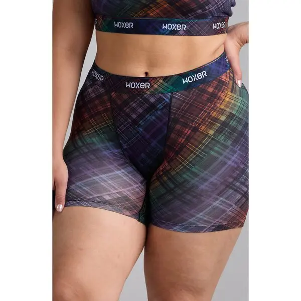 WOXER Baller High Rise Ultrasoft Boxer Briefs - Pride Plaid
