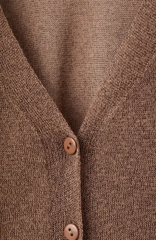 Mango Tie-neck Fine-gauge Cardigan