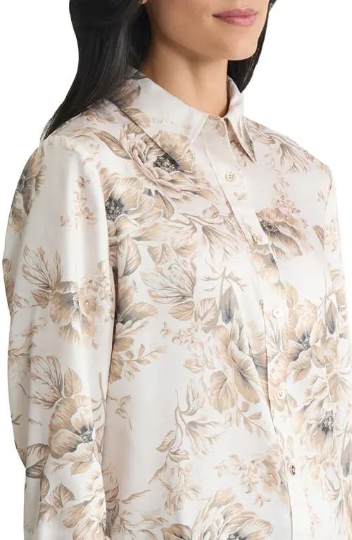 Jones New York Floral Button-up Shirt