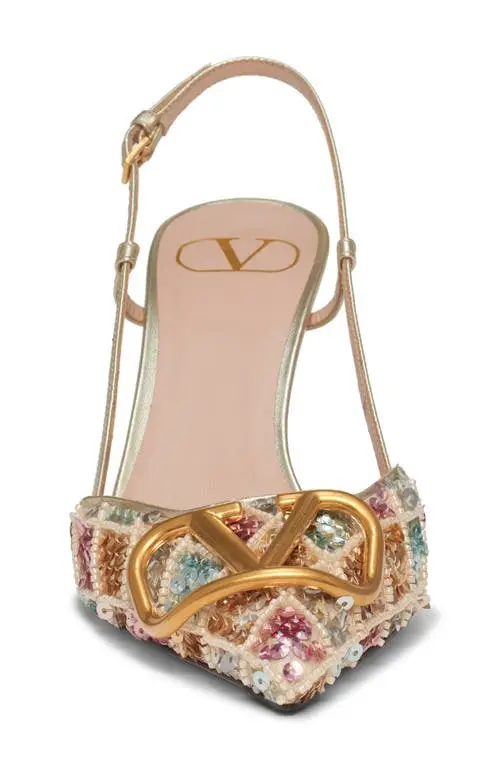 Valentino Garavani Vlogo Signature Slingback Pump