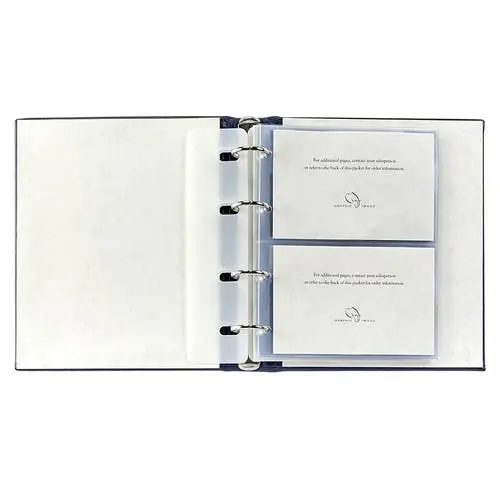 GRAPHIC IMAGE Medium 4-ring Clear Pocket Album - Wine