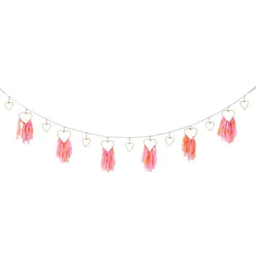 JOLLITY & CO Chiffon Heart Garland