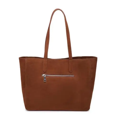 MODA LUXE Karli Studded Tote - Cognac