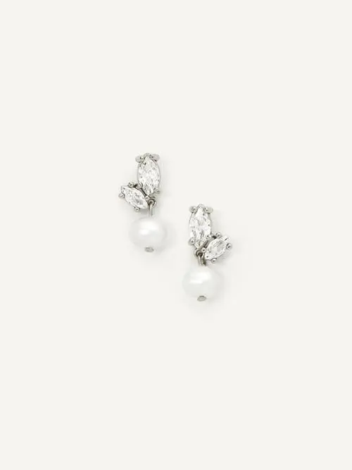 OLIVE & PIPER Bryn Drop Earrings - Silver