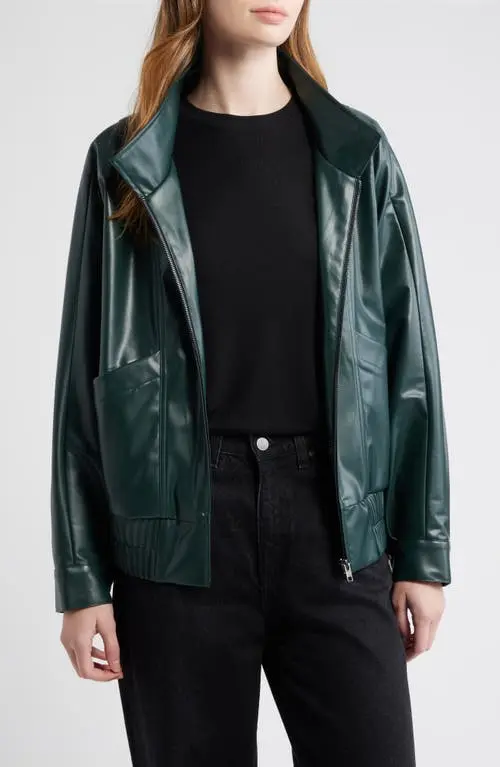 Dra Paulina Oversized Faux Leather Jacket