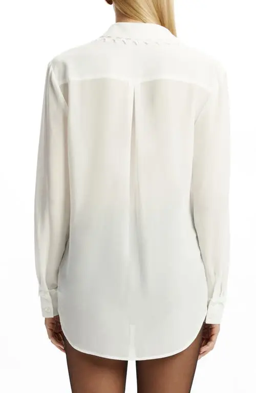 Bardot Jolanda Ruffle Front Button-up Shirt