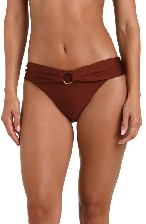 SUNSHINE 79 Ring Sash Bikini Bottom - Mahogany