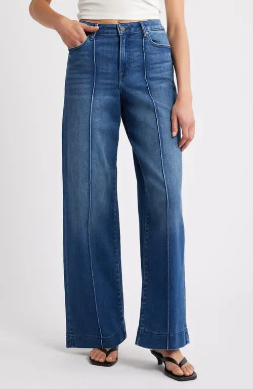 HIDDEN JEANS Pintuck High-waist Wide-leg Jeans