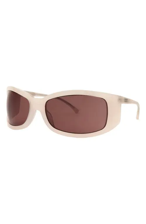 Dezi Slim Thique Wrap Sunglasses - Cream/burnt Orange