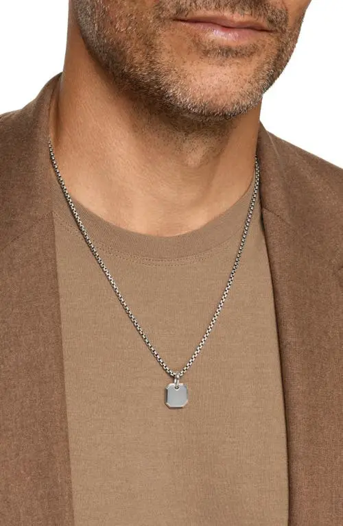 David Yurman Faceted Amulet - Silver Dome