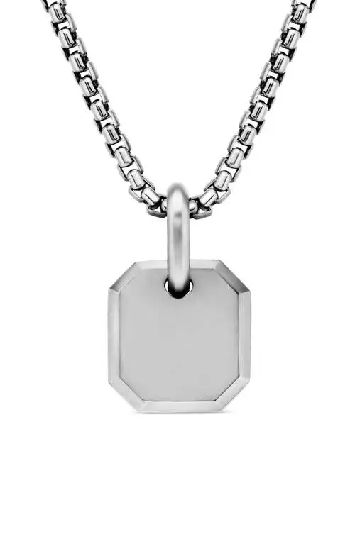 David Yurman Faceted Amulet - Silver Dome