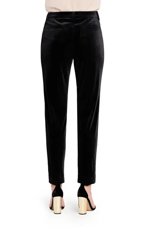 TAHARI ASL Velvet Straight-leg Pants