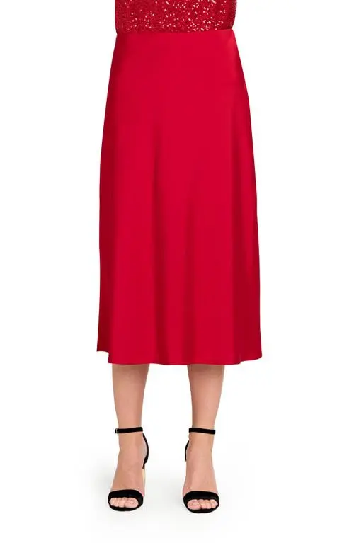 TAHARI ASL Satin Maxi Skirt