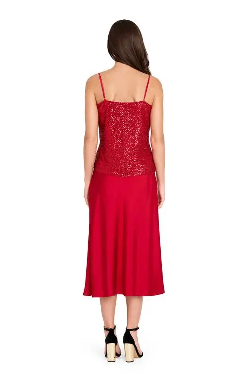 TAHARI ASL Satin Maxi Skirt