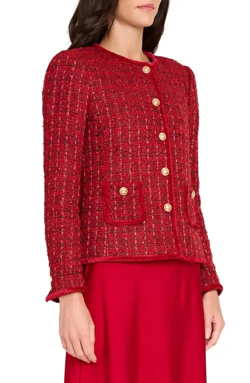 TAHARI ASL Tailored Bouclé Jacket