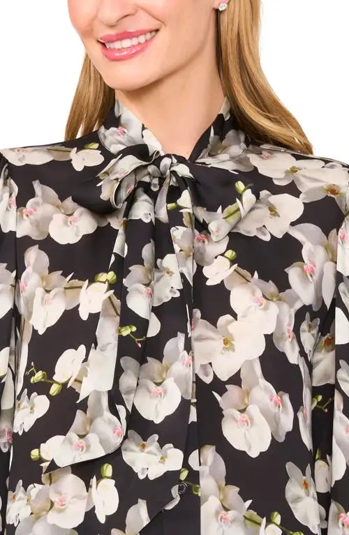 Ted Baker London Floral Tie Neck Button-up Shirt