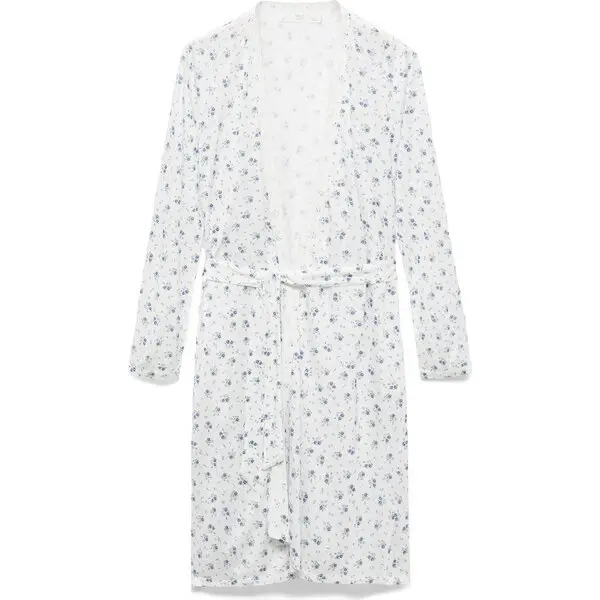Mango Floral Print Robe - White