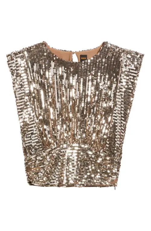 Hugo Boss Illana Sequin Crop Top
