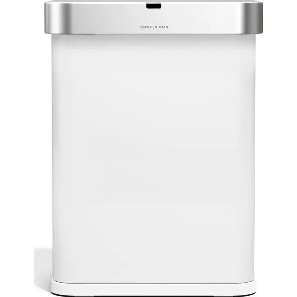 SIMPLEHUMAN 58-liter Rectangular Sensor Can With Voice + Motion Sensor