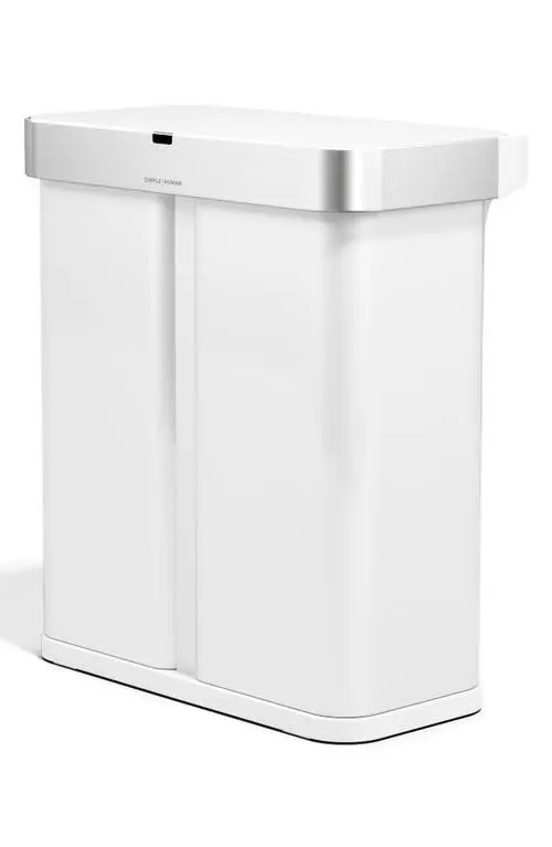 SIMPLEHUMAN 58-liter Sensor Recycler With Voice + Motion Sensor