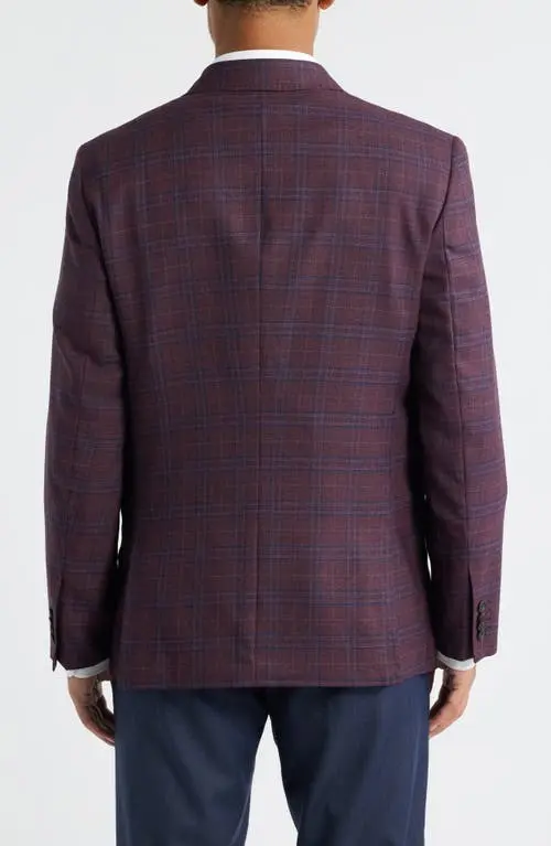 Johnston & Murphy Windowpane Plaid Wool Sport Coat