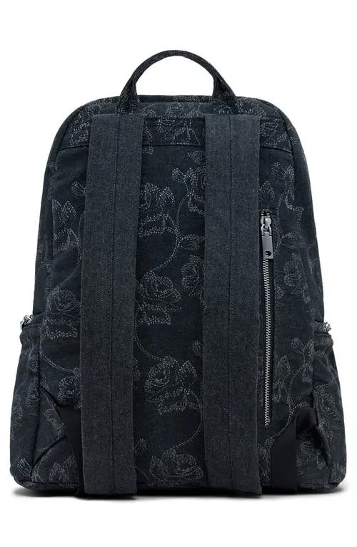 Desigual Black Backpack with Colorful Floral Embroidered Design Desigual ◇ backpack / - Gem main image 3