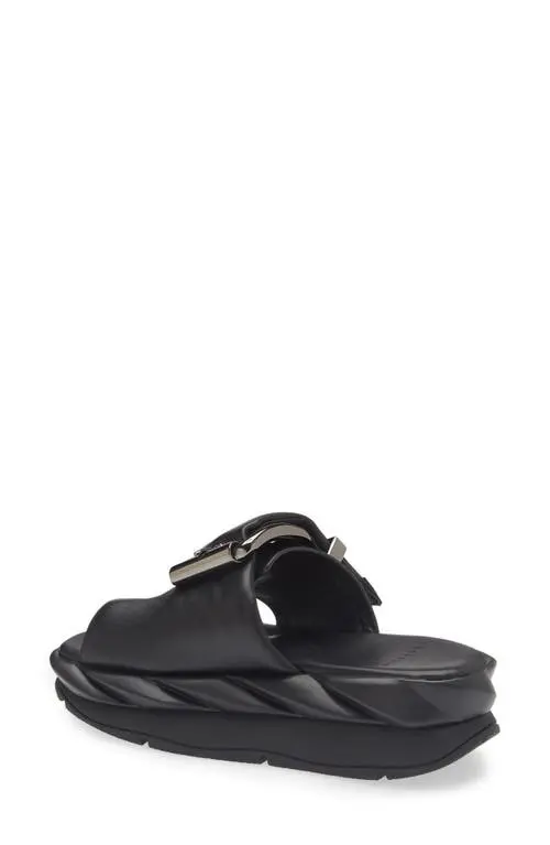4CCCCEES Mellow Glow Toe Loop Platform Sandal - Gun Metal