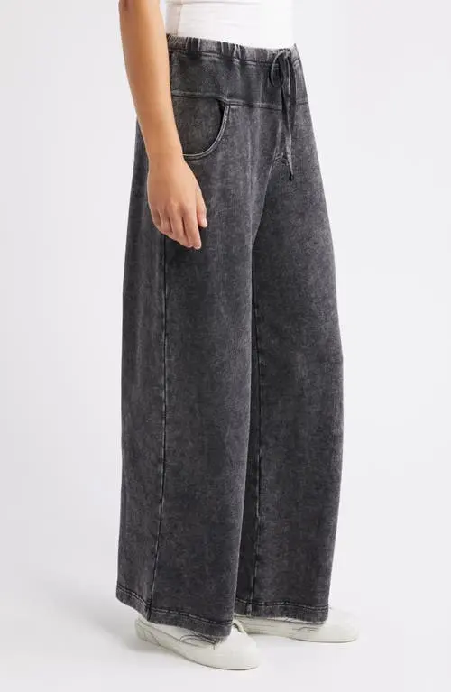 CITY BLUES Drop Waist Lounge Pants - Black