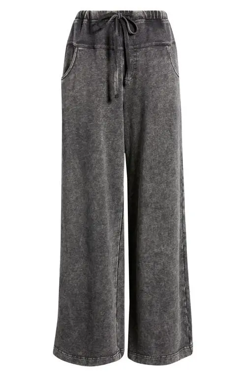 CITY BLUES Drop Waist Lounge Pants - Black