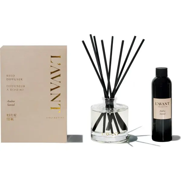 L'AVANT COLLECTIVE Ambre Santal Reed Diffuser - Beige