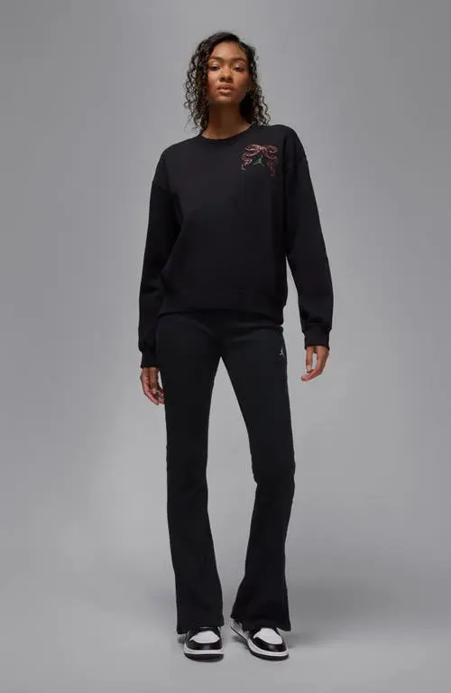 JORDAN Brooklyn Fleece Graphic Sweatshirt - Black