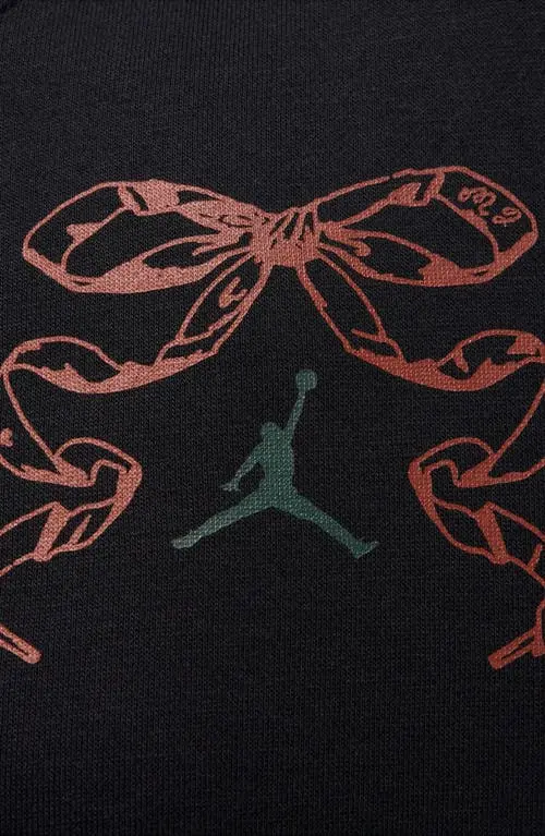 JORDAN Brooklyn Fleece Graphic Sweatshirt - Black