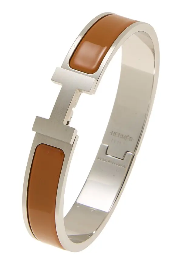 Hermès Clic Clac H Bracelet - Orange
