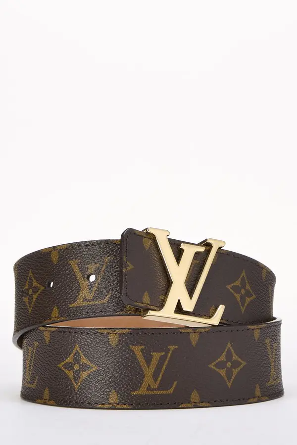 LOUIS VUITTON Monogram Initiales Ceinture 80 - Brown