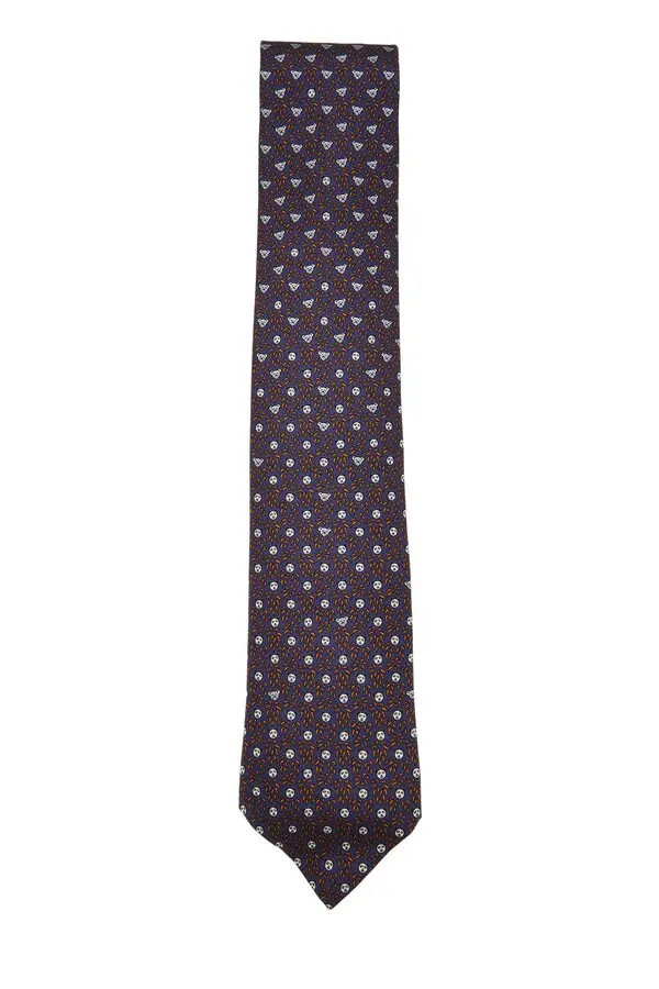 Hermès Jacquard Necktie - Purple