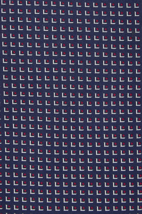 Hermès Jacquard Necktie - Navy
