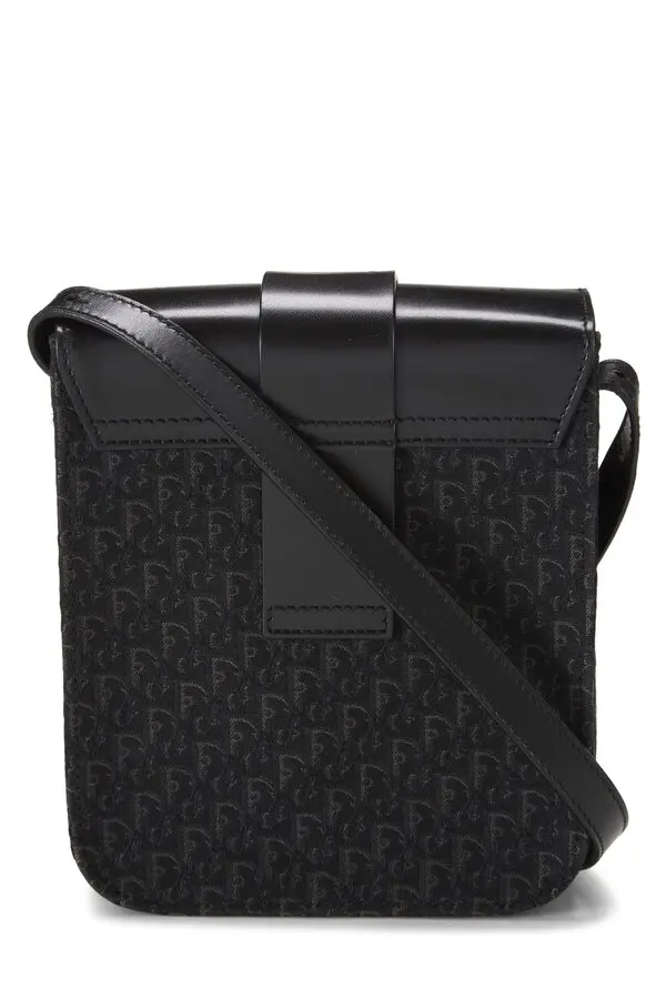 Dior Street Chic Diorissimo Canvas Shoulder Bag - Black