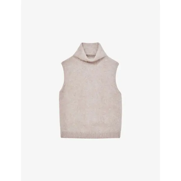 REISS X Atelier Brushed Cashmere Tank - Neutral