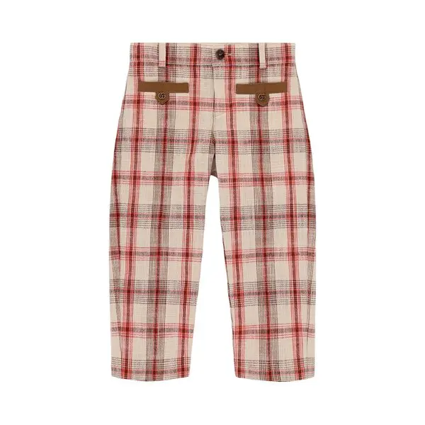Gucci Plaid Gg Trousers