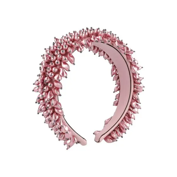 Gucci Beaded Headband - Pink