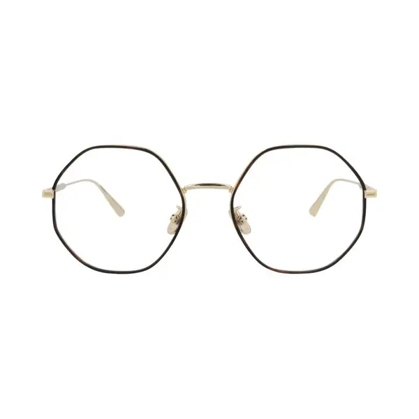 Dior Round Frame Optical Frames - Gold