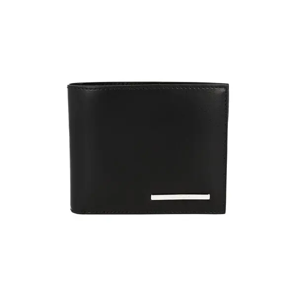 FERRAGAMO Leather Bifold Wallet - Black