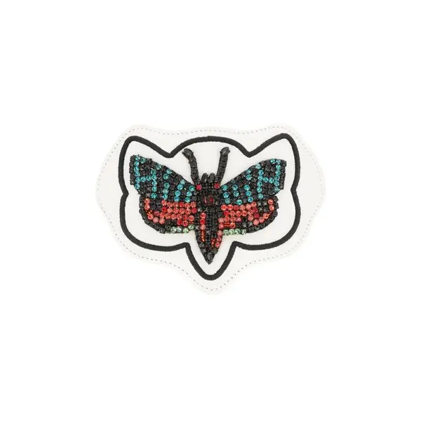 Gucci Crystal Butterfly Patch - White