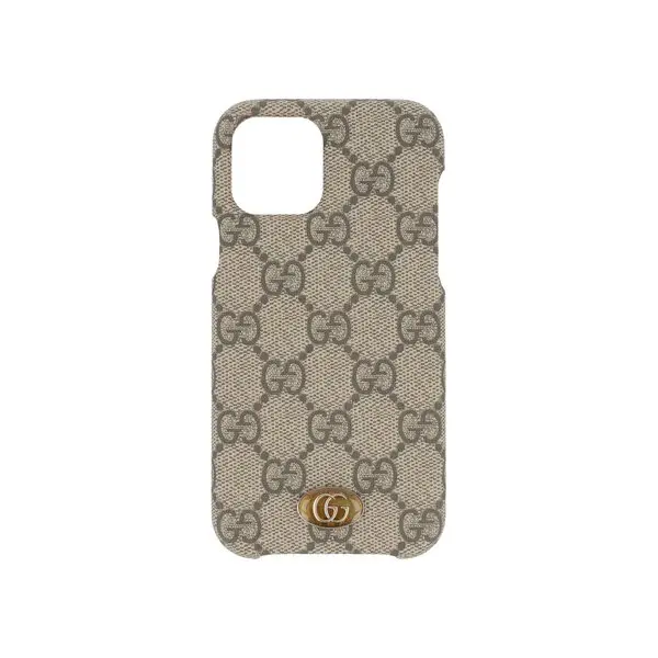 Gucci Gg Supreme Iphone 12/12 Pro Case - Tan