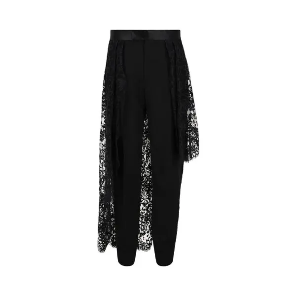 Alexander McQueen Lace Drape Trousers